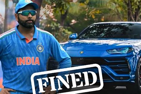 Police Confirm Rohit Sharmas Traffic Challans As Fake News