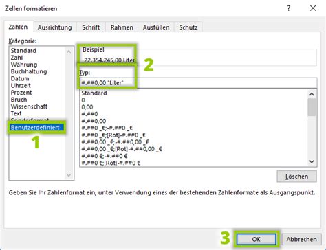 Excel Benutzerdefiniertes Zahlenformat Einrichten F R Einheiten Z B