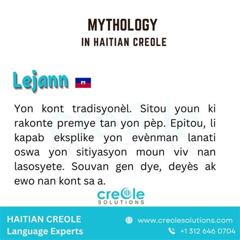 Creole Solutions on LinkedIn: Mythology in Haitian Creole