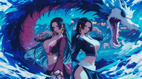 4k Hd Wallpaper Two Boa Hancock From One Piece