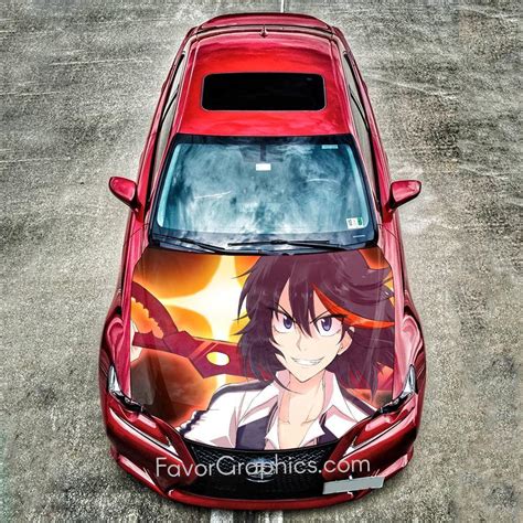 Ryuuko Matoi Kill La Kill Itasha Car Vinyl Hood Wrap Decal Sticker