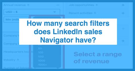 How Many Sales Filters Does Linkedin Sales Navigator Have Anyleads