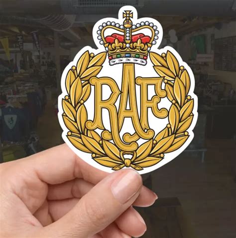 Royal Air Force Raf Waterproof Vinyl Stickers Official Mod Reseller