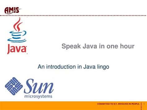 Ppt Speak Java In One Hour Powerpoint Presentation Free Download