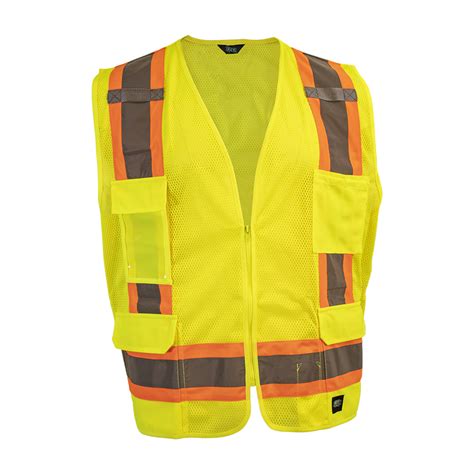 Ansi Ii Class 2 Hi Visibility Mesh All Purpose Vest Key Apparel