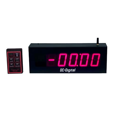 DC T DN Neg W Inch LED RF Wireless Controlled Digital Countdown Timer With Negative