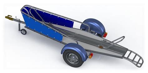 Single Motorcycle Trailer Assembly