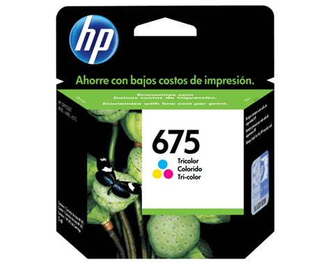 Cartucho de Tinta HP 675 Tricolor Original CN691AL Tienda HP México