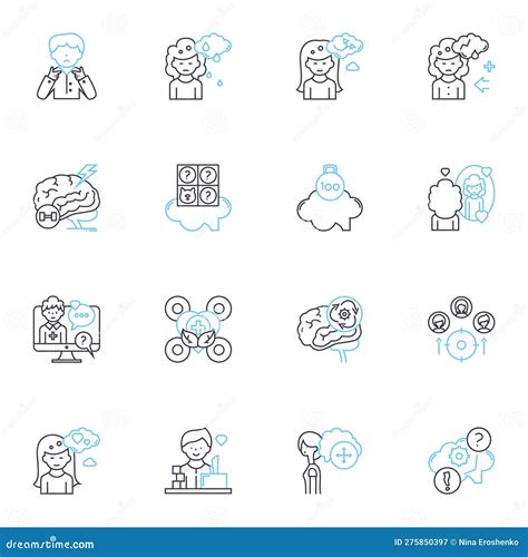 Empathy And Understanding Linear Icons Set Empathy Understanding Compassion Kindness