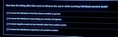 Solved How Does The Fading Affect Bias Work To Influence The