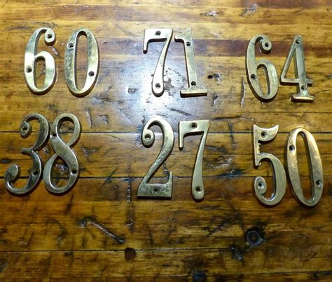 Solid Brass Vintage Door Numbers Scott Landon Antiques And Interiors