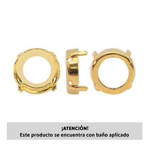 DE Setting Para Coser SS Mm Golfi Huecos X Unds Stone Beads