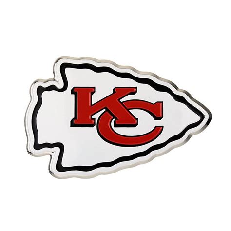Kansas City Chiefs Color Emblem 3 Car Team Decal Nfl Kansas City