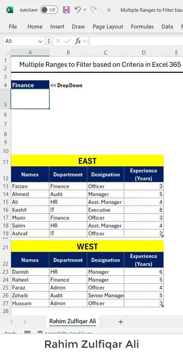Rahim Zulfiqar Ali On Linkedin Excel Headers
