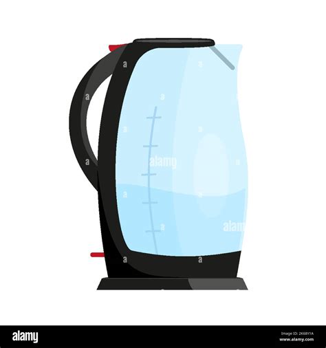 Electric Kettle Glass Boiling Water Black Flat Teapot Transparent