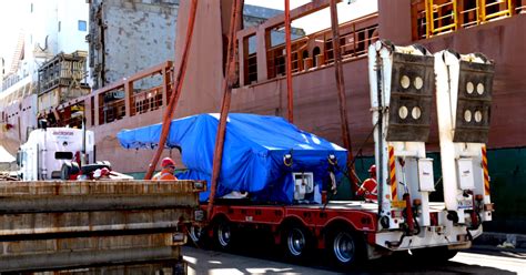 Longwall Shields Arrive At The Port Of Newcastle Malabar Resources
