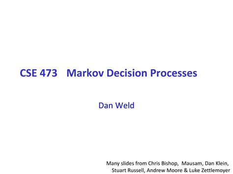 Ppt Cse Markov Decision Processes Powerpoint Presentation Free