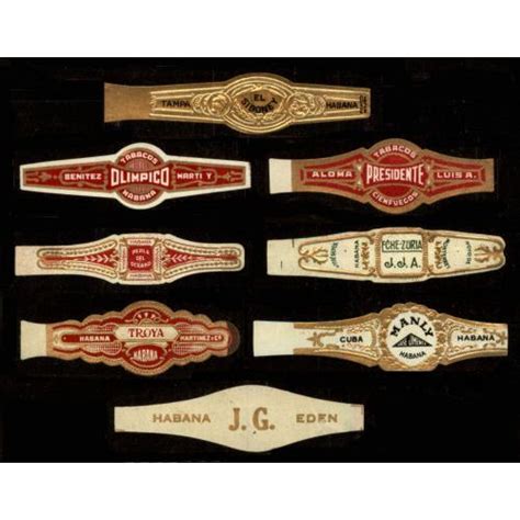 Vintage Cuban Cigar Bands Cuban Cigar Band Labels Collectible For Sale