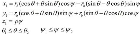 Helical Surface Equation Of Helical Gear With Locking Function Zhy Gear