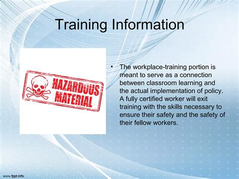 Whmis Certification An Overview Ppt