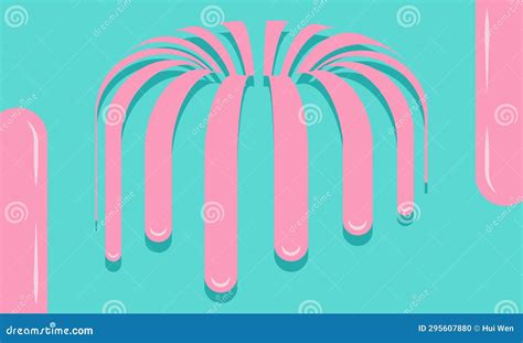 Optical Illusion Donut Background Stock Vector Illustration Of Green