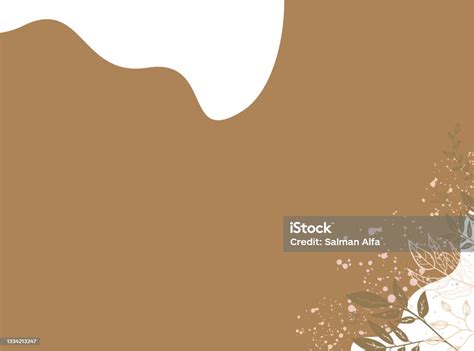 텍스트 꽃과 잎을위한 복사 공간이있는 간단한 현대 스타일의 벡터 디자인 템플릿 결혼식 초대 배경과 프레임 소셜 미디어 이야기 배경 화면 0명에 대한 스톡 벡터 아트 및 기타