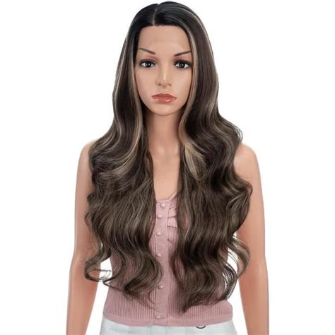 Perruques Synthétiques Big Curly Wavy Supreme Free Parting Hd Lace