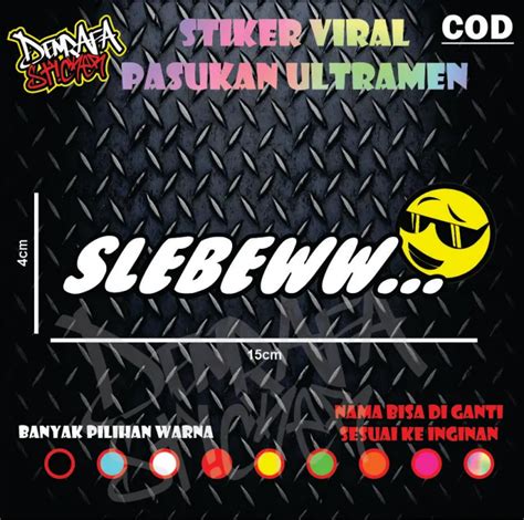 Sticker Cutting Viral Slebeww Sticker Motor Viral Lucu Slebeww