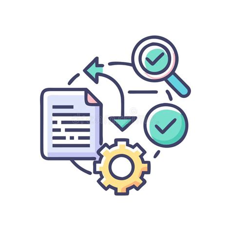 Key Business Process Audit Icon Stock Vector Illustration Of Development Design 352796431