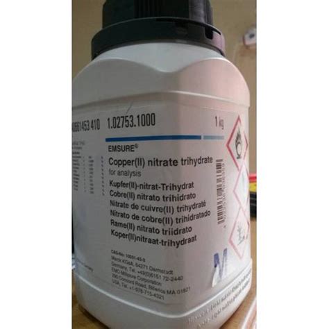Jual Copper Ii Nitrate Trihydrate Tembaga Ii Nitrat Cu No3 2 3h2o 100 Gram Kota Semarang