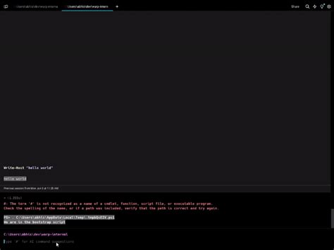 warp bringing warp to windows eng learnings so far