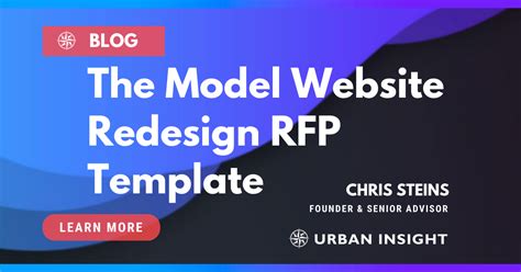 The Model Website Redesign Rfp Template Urban Insight