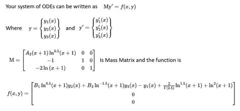 I Have An Implicit Ode System And I Want To Solve It Numerically Kindly Let Me Know How To