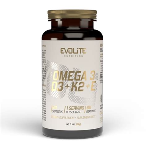 Evolite 60k Omega 3 Witamin D3 2000iu K2 Mk7 Vit E 5908261599460