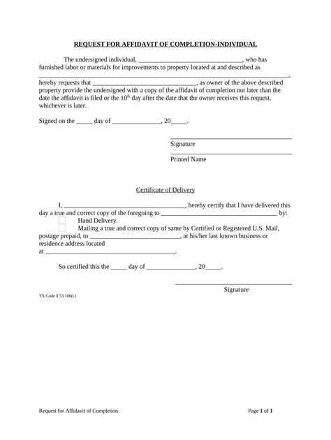 Affidavit Of Support Form For Texas A