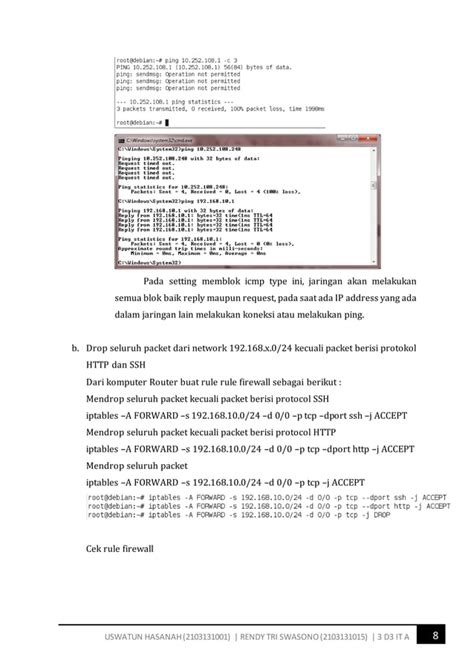 Laporan Resmi Keamanan Jaringan Konfigurasi Firewall Docx