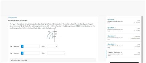 Solved The Figure Shows Three Circular Arcs Centered At The