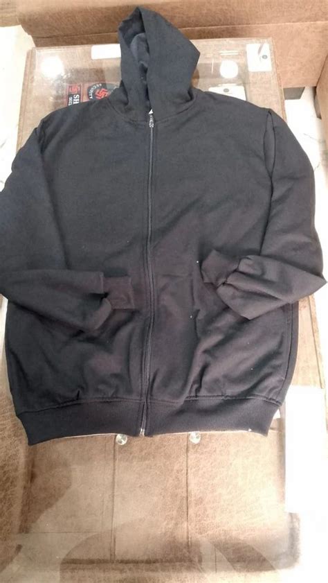 Men Black Zipper Hoodie At Rs 400piece Men Zip Hoodies In New Delhi