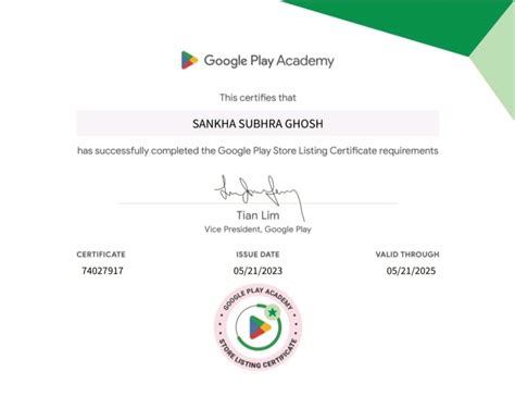 Sankha Subhra Ghosh On Linkedin Im Happy To Share That Ive Obtained A New Certification