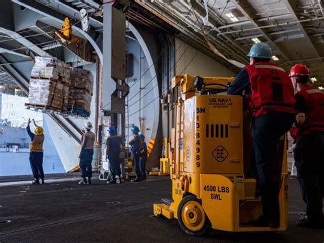Pics Uss Abraham Lincoln Receives Supplies After Reports Of Food