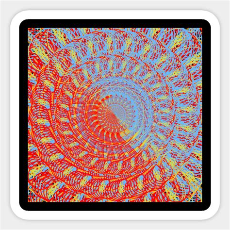 Blue And Red Lines Pattern Blue Ribbon Awareness Sticker TeePublic