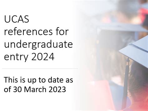 UCAS References For Undergraduate Entry 2024 Teaching Resources