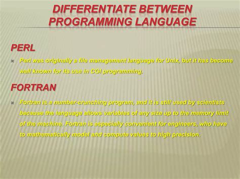 Programming language | PPTX | Programming Languages | Computing
