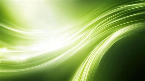 Abstract Green And White Swirling Design Premium Ai Generated Image