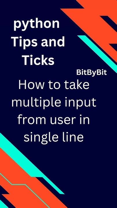 How To Take Multiple Input From User In Single Line Python Tips Youtube