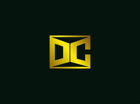 logotipo da dc projeta nova identidade vetor premium