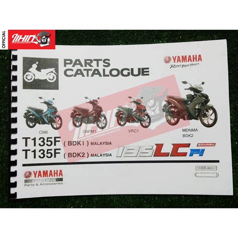 Yamaha 135lc V8 Fi Se T135f Bdk1 Bdk2 Part Catalogue Shopee Malaysia