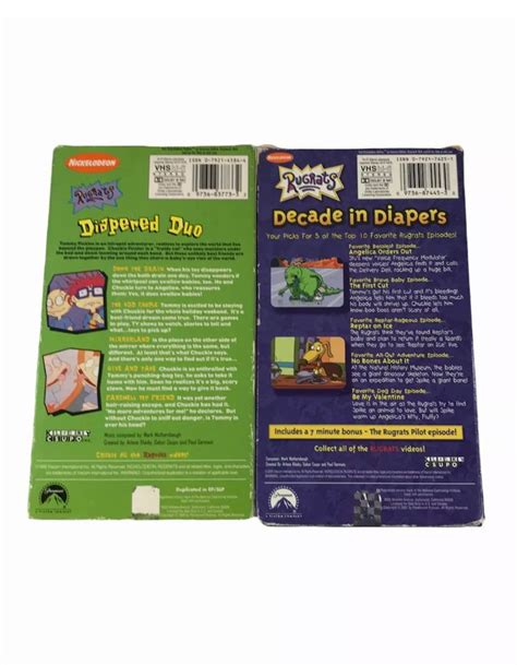 Rugrats Decade In Diapers Vol 1 Diapered Duo VHS Lot Of 2 Etsy UK