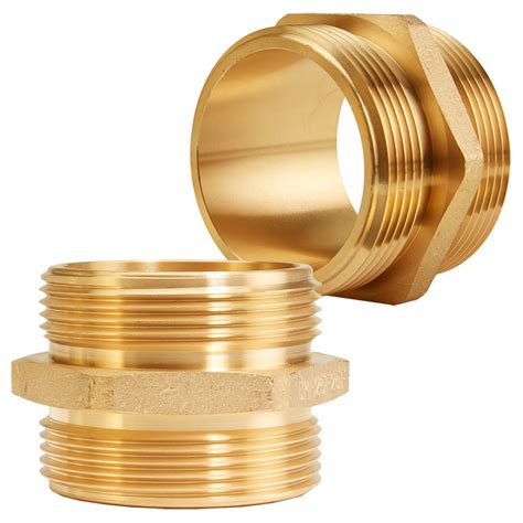 Brass Male To Male Adapters Firehosedirect