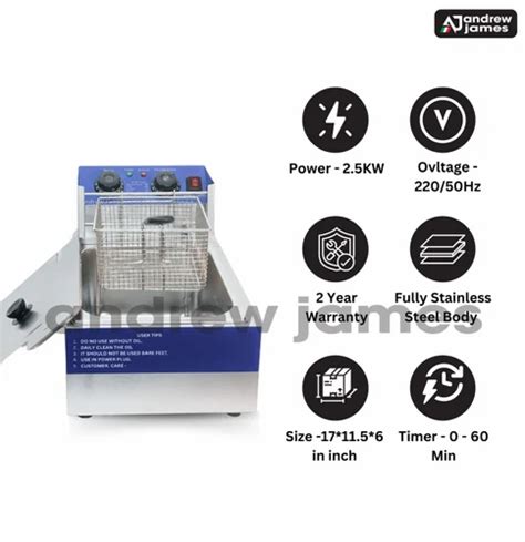 Electric Deep Fryer 6 Liters With Timer Andrew James At ₹ 3999